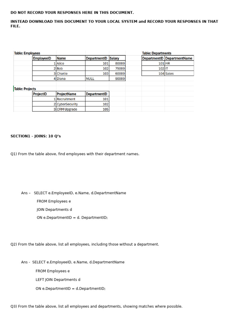 VG Vaishali - SQL - Assessment | PDF | Databases | Data Management