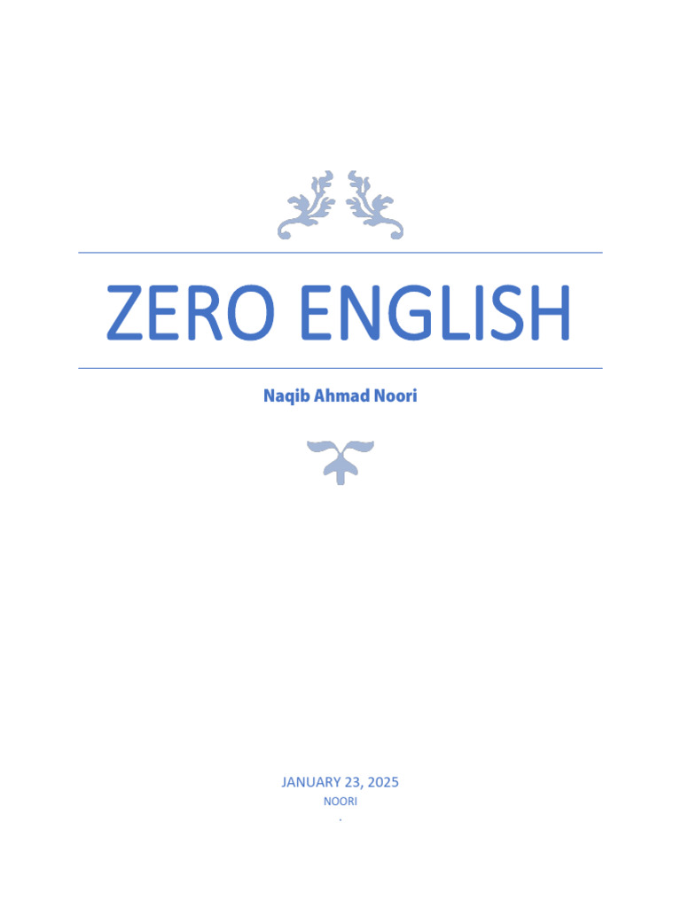Zero English 1 1 | PDF
