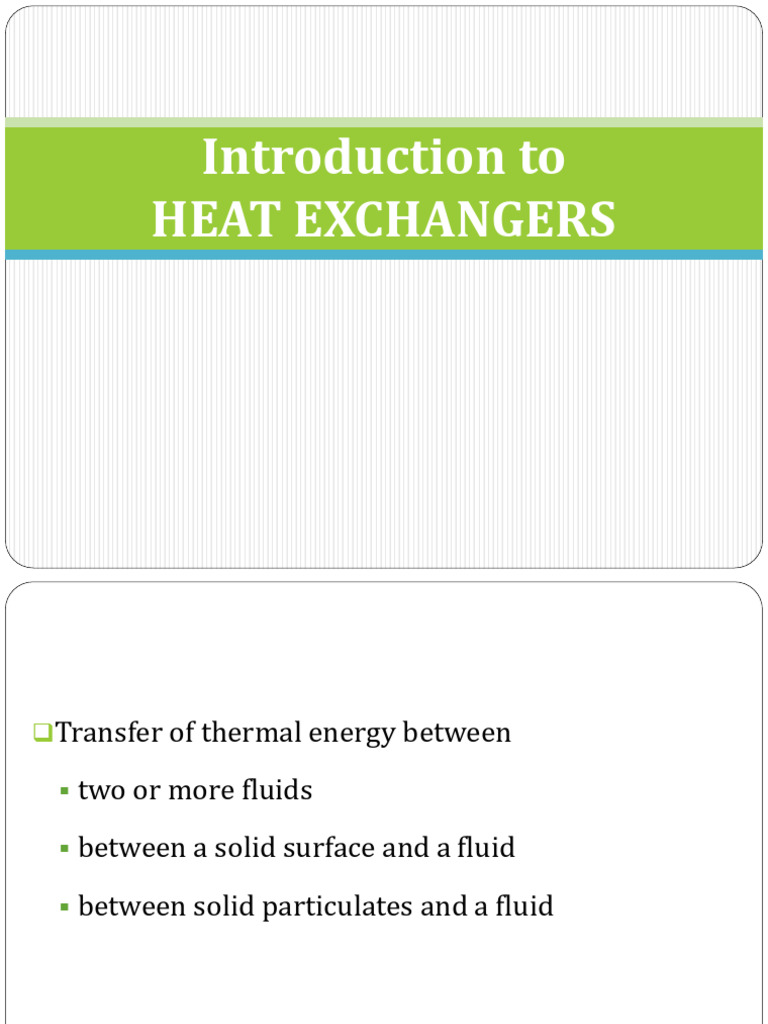 Heat Exchanger Types and Design Principles | PDF | Heat Exchanger ...