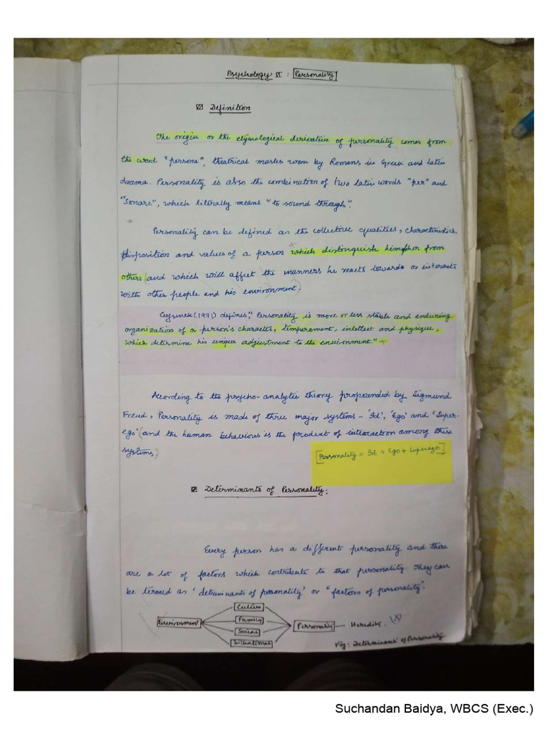 Handwritten Paper 2 Sample Notes and Some Diagrams - SuchandanBaidya | PDF