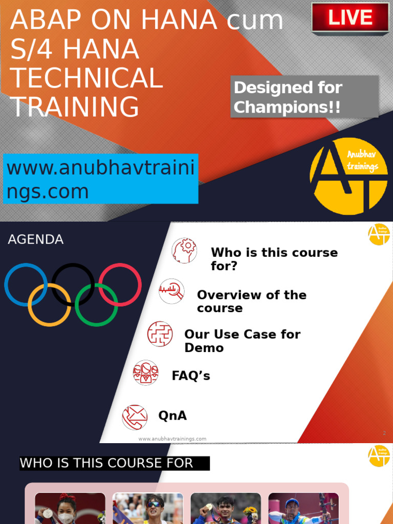 ABAP On HANA Training | PDF | Data | Information Technology