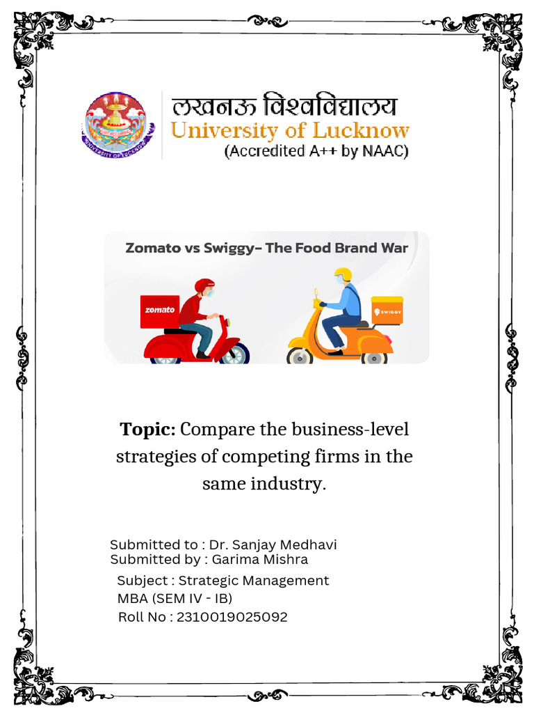 Strategic Management - Garima Mishra | PDF | Strategic Management | Brand
