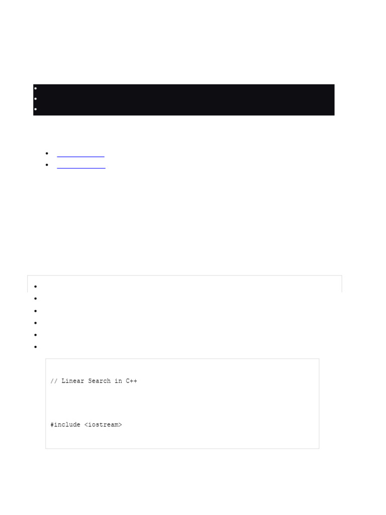 Linear Search Vs Binary Search | PDF | Computing | Software Engineering