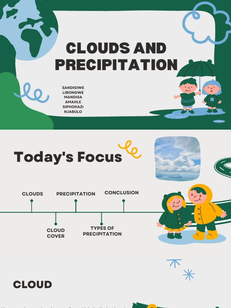 Earth's Atmosphere and Weather Education Presentation in Green Blue Flat Cartoon Style | PDF ...