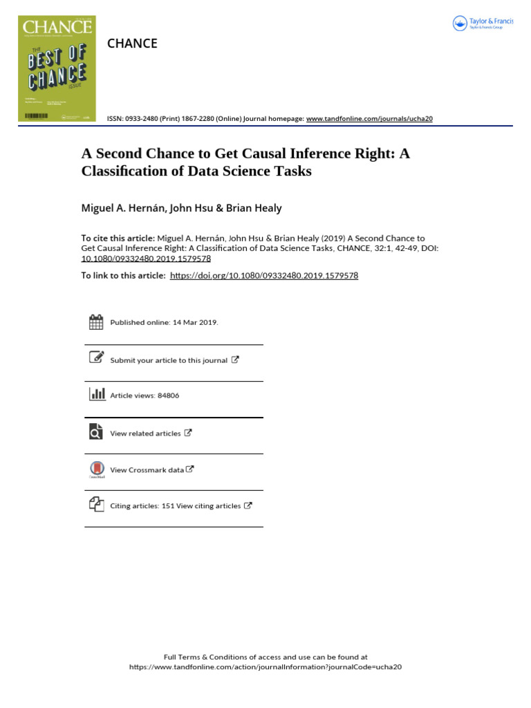 Causal Inference in Data Science Tasks | PDF | Statistics | Machine ...
