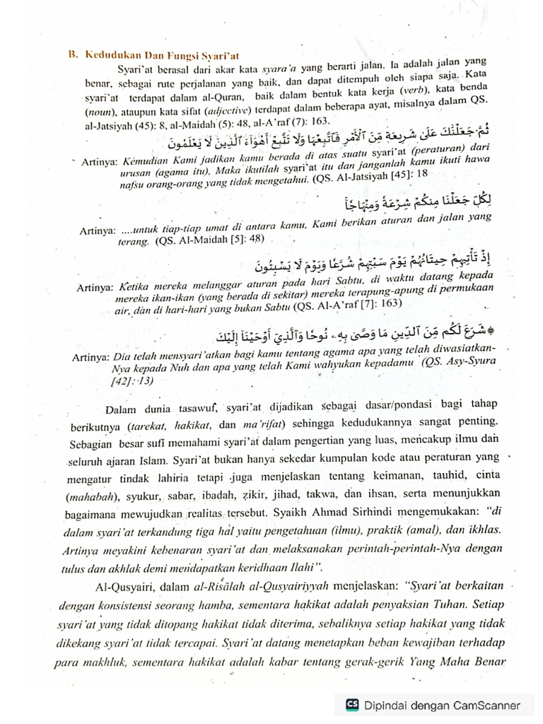 Syariat, Tarekat, Hakikat, Marifat | PDF