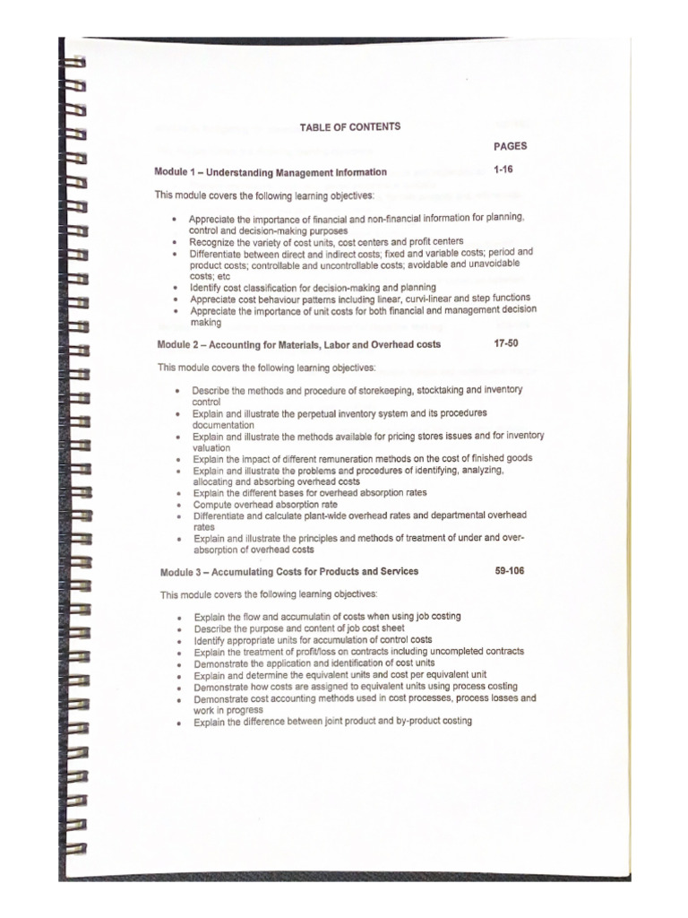 04 CAT Level 2 - Module 1 - Understanding Management Information | PDF