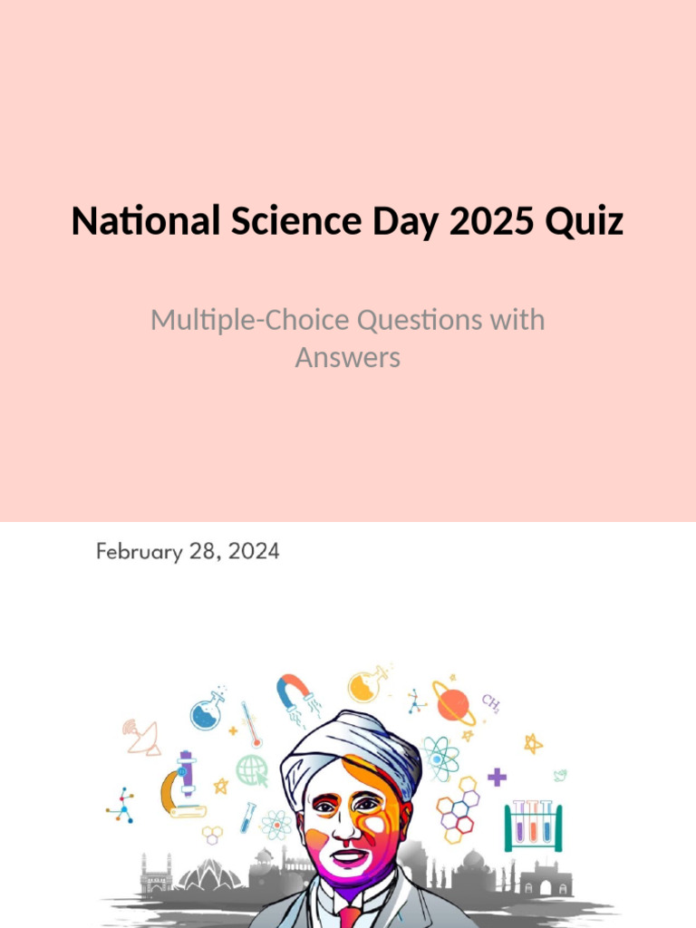 National Science Day Quiz With Answers | PDF | Photosynthesis