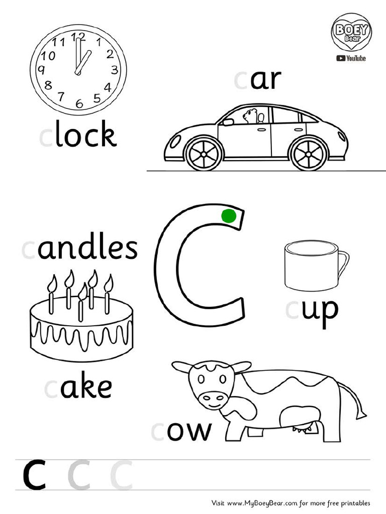 Phonics C Free Printable | PDF