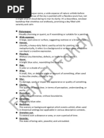Descriptive Words for Water Bodies | PDF | Poetry