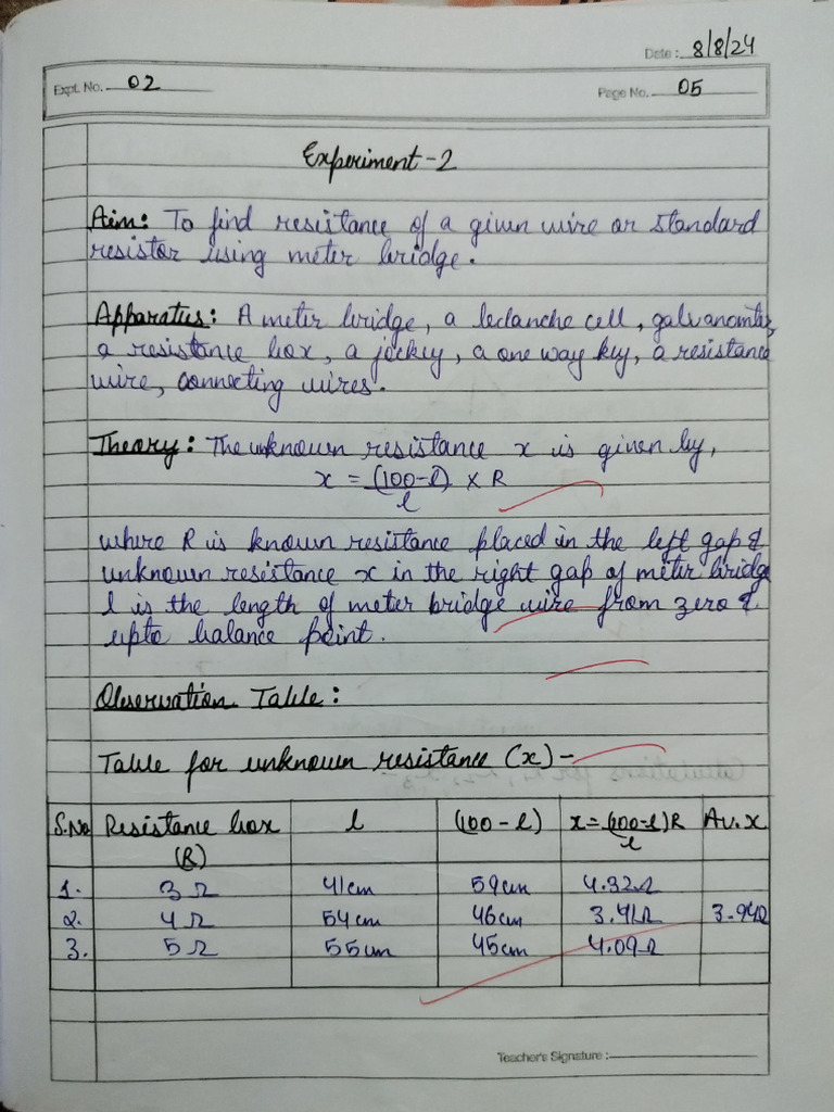 Physics Experiment 2 | PDF