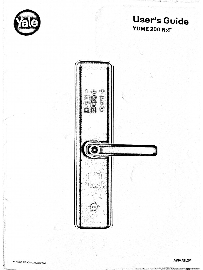 Yale Lock Steup | PDF