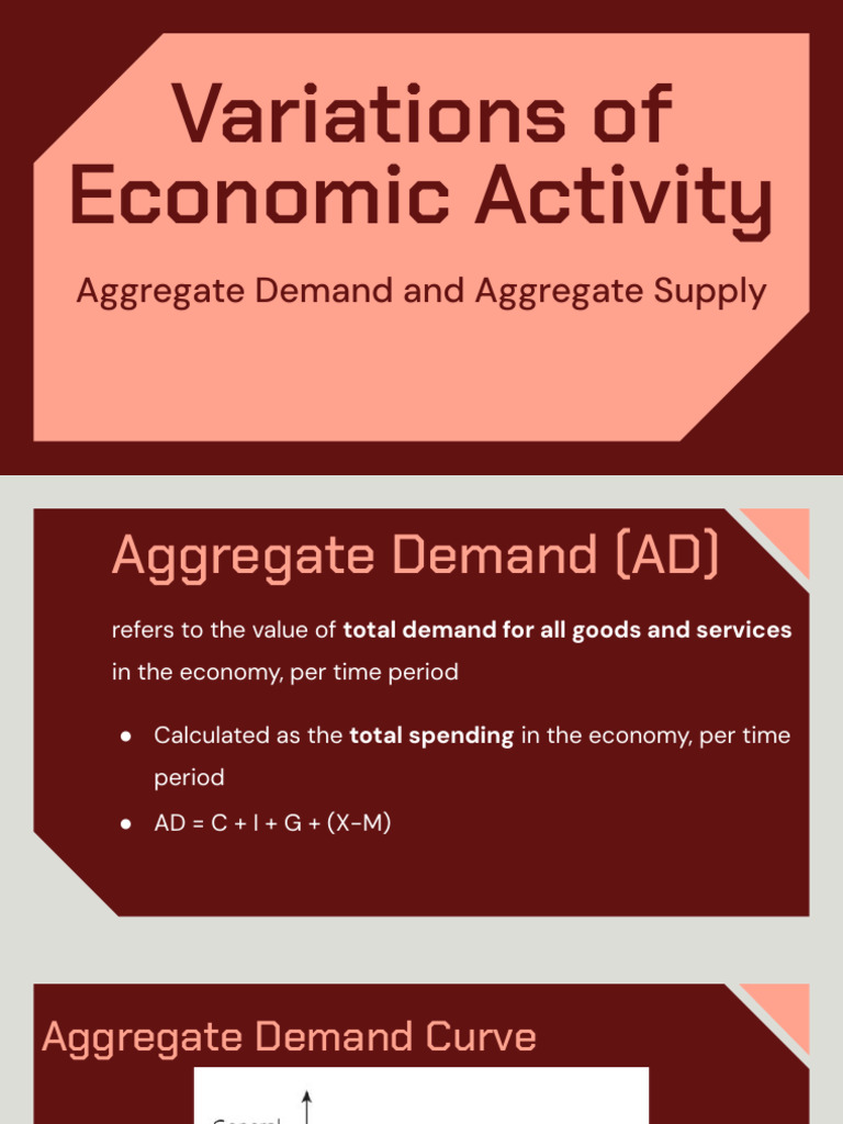 Economic Activity: AD & AS Explained | PDF | Aggregate Demand | Supply ...