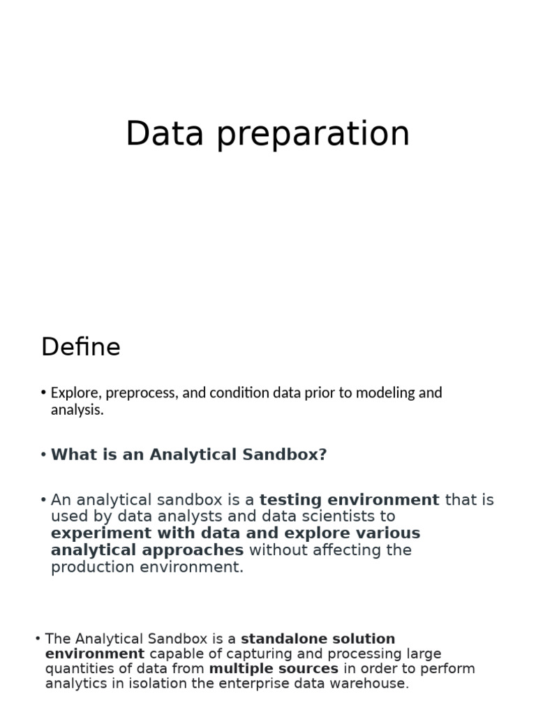 Data Preparation | PDF | Analytics | Data Warehouse