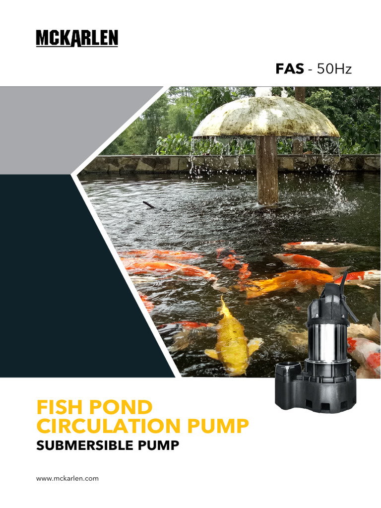 Brochure - Mckarlen Fish Pond Circulation Pump | PDF | Pump | Hydraulics