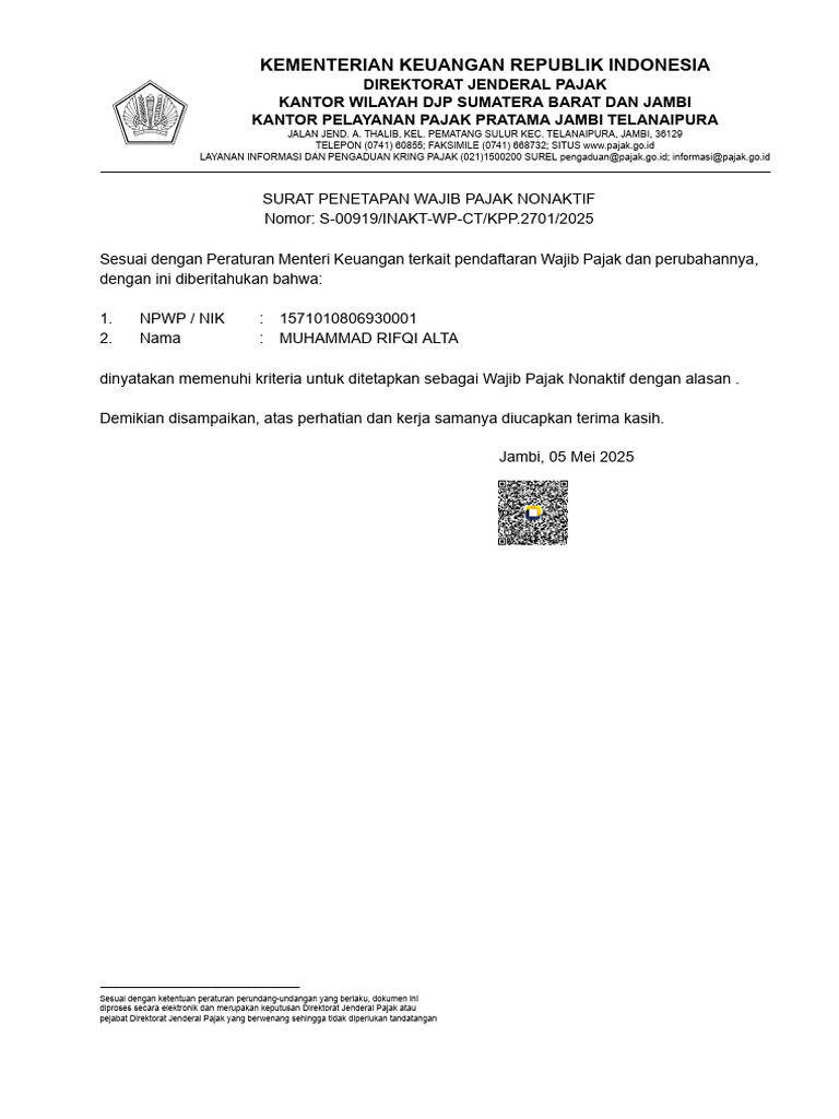 A 05-DOC003a-Status Update Notification Letter Inactivation in V1 1-Fo ...