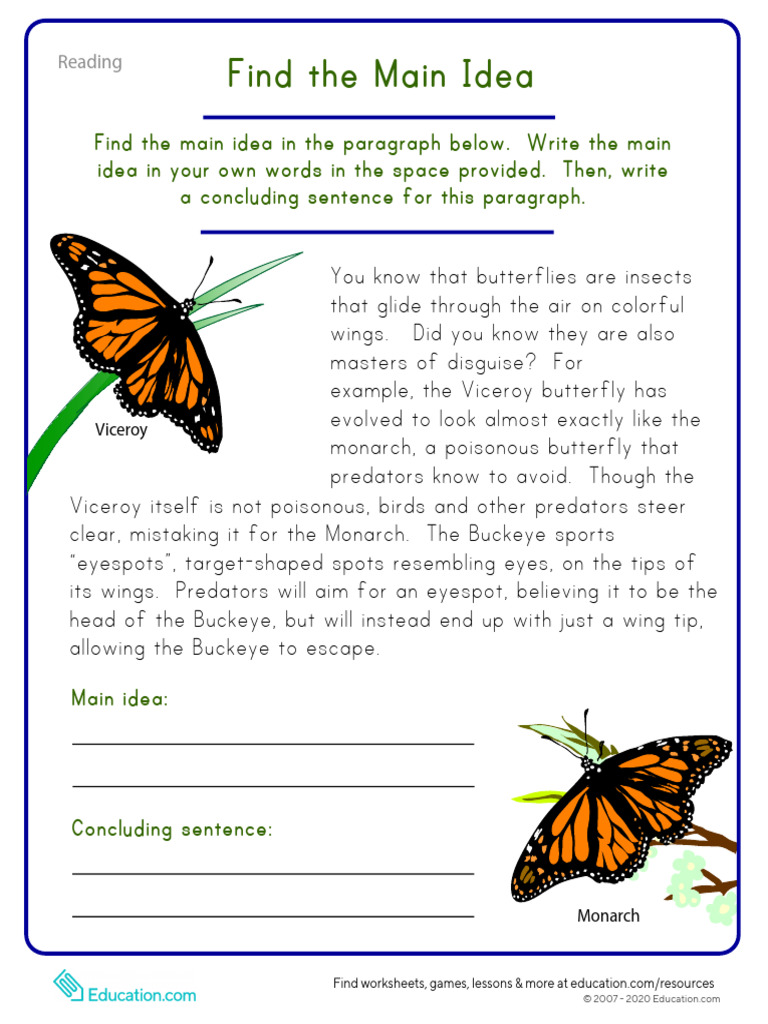 Find Main Idea | PDF