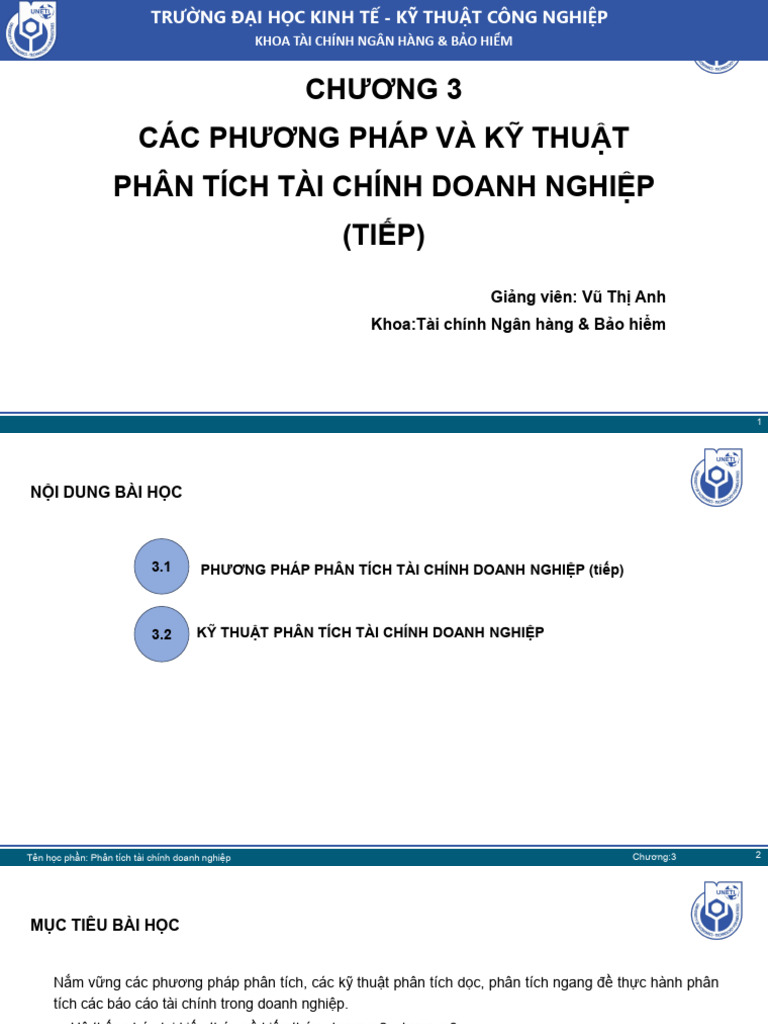 Phân Tích TCDN - Tuần 3 | PDF