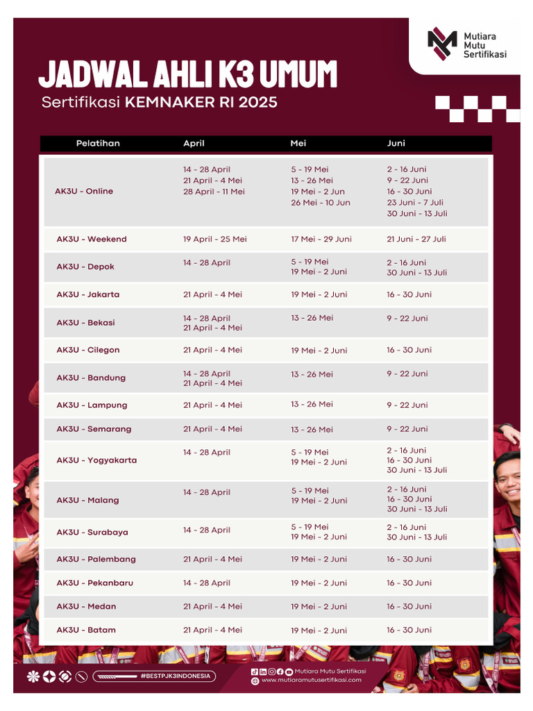 Jadwal 2025 | PDF