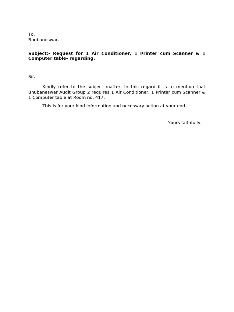Requition Letter | PDF