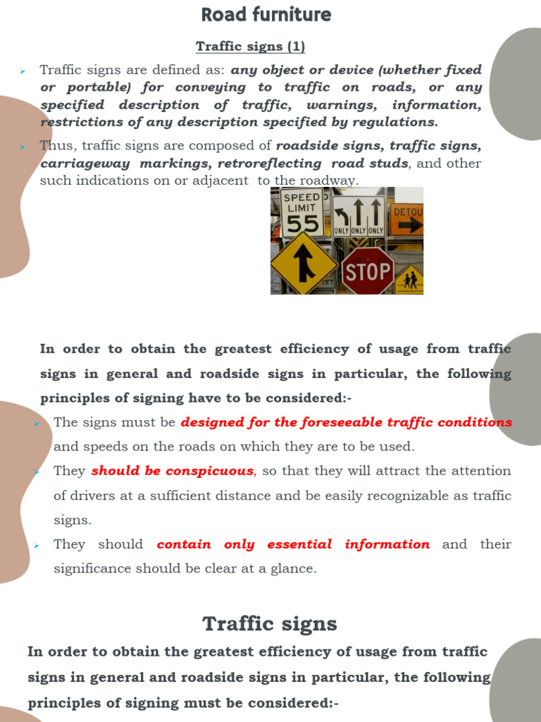 Intersection Design and Road Furniture | PDF | Traffic | Intersection ...