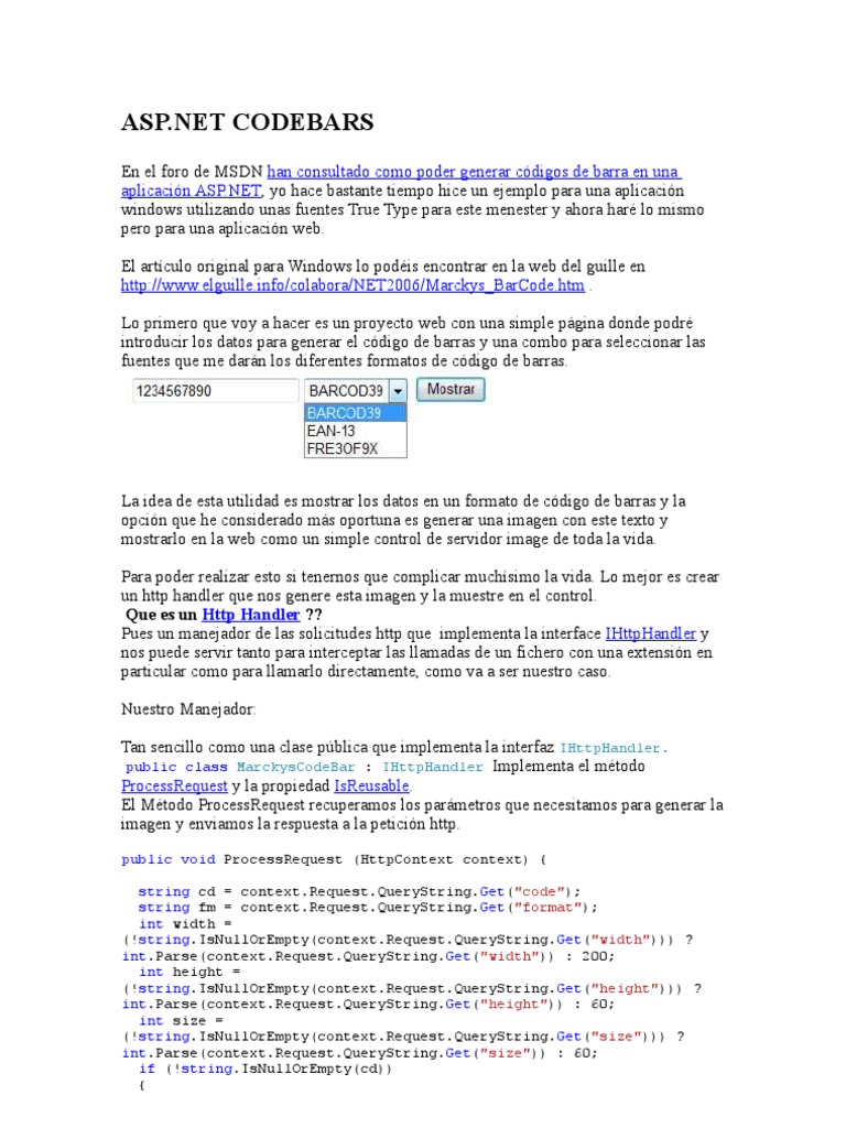 Codigos de Barras | PDF | Protocolo de Transferencia de Hipertexto ...