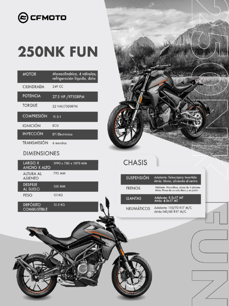 Ficha 250NK FUN | PDF