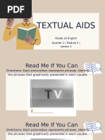 Textual Aids | PDF | Reading Comprehension | Communication