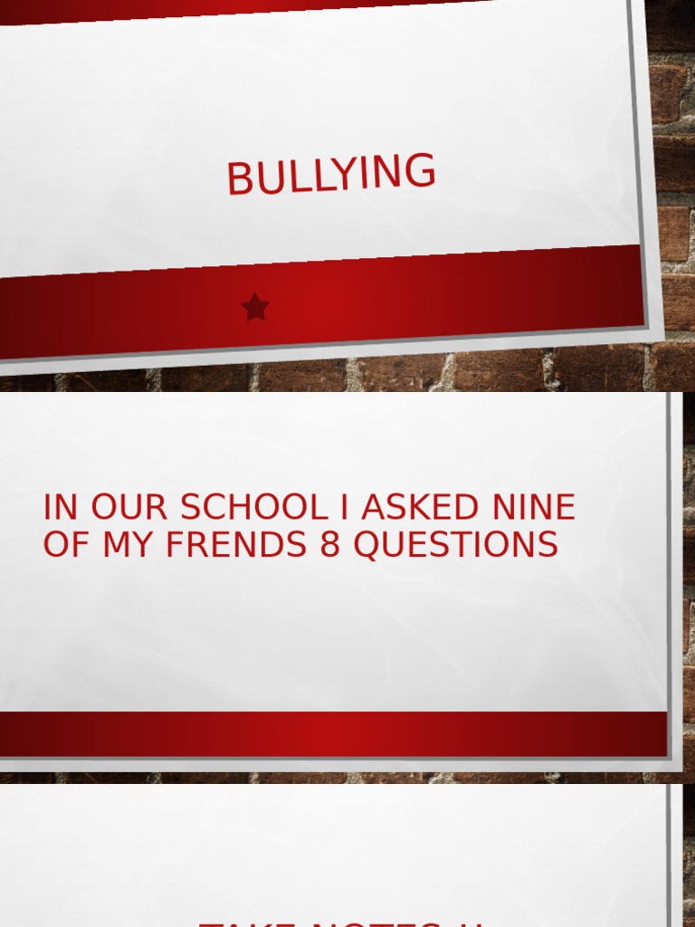 School Bullying Survey Results | PDF