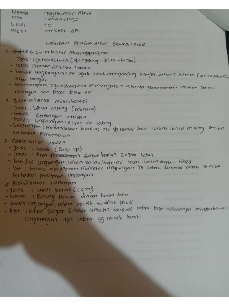 Fajhriatul Arfin Tugas Teknik Lingkungan | PDF