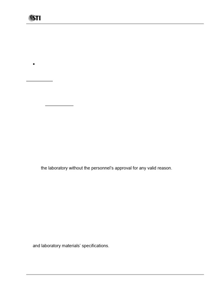 01 Laboratory Exercise 1 | PDF | Laboratories | Safety