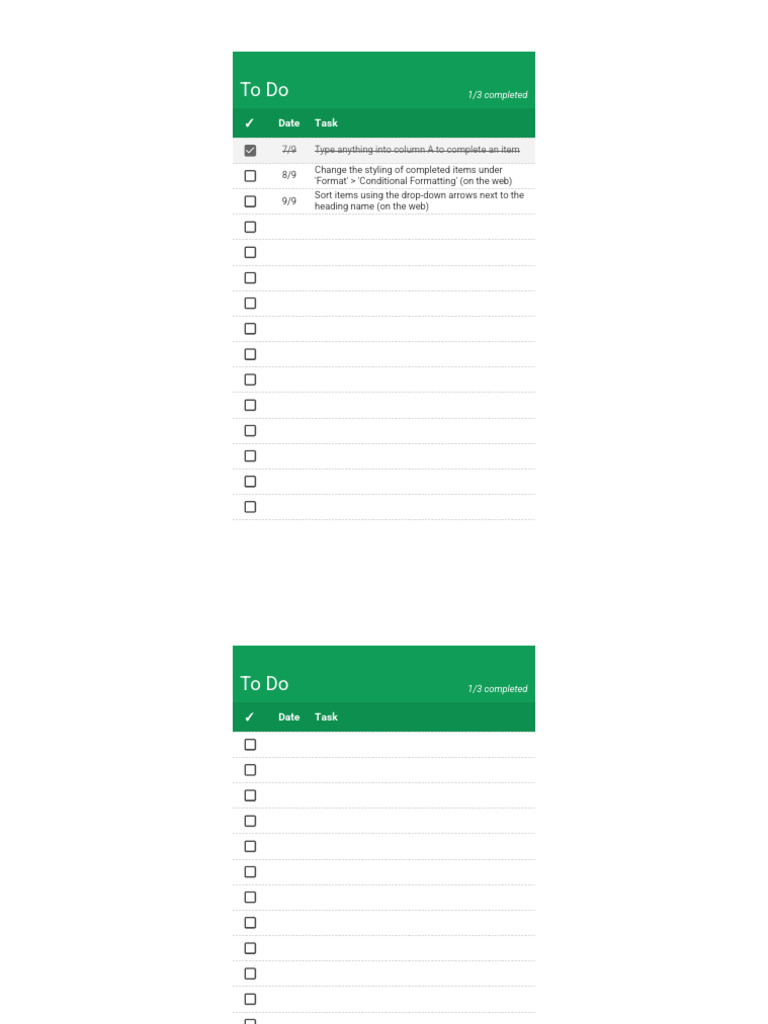 To-Do List - To Do | PDF