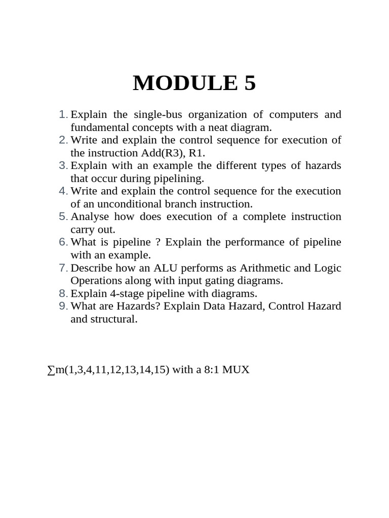 Module 5 BCS302 Quest Bank | PDF