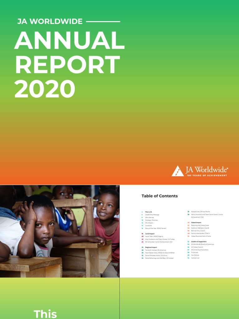 JA Worldwide - 2020 - Annual Report 2020-Final | PDF | Entrepreneurship ...