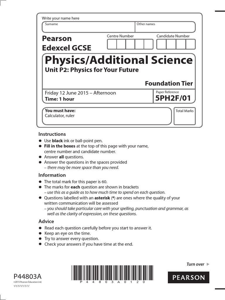 June 2015 QP - Unit P2 (F) Edexcel Physics GCSE | PDF | Nuclear Reactor ...