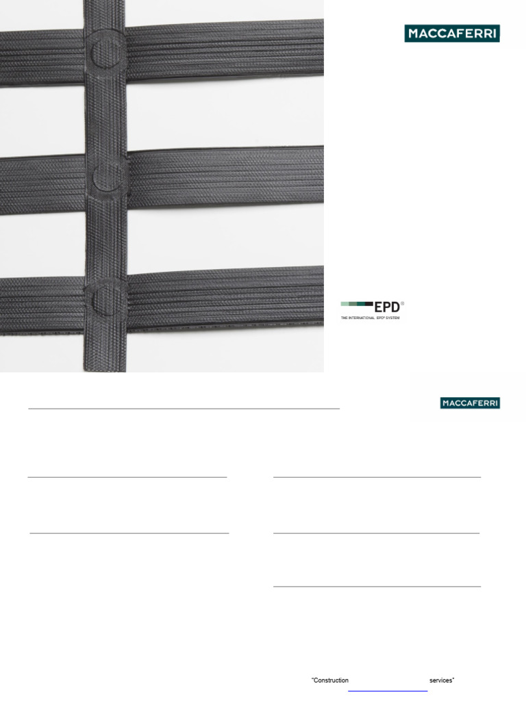 ParaGrid EPD: Construction Product Insights | PDF | Life Cycle Assessment