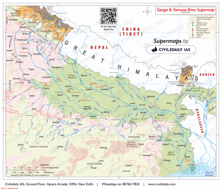 Ganga & Yamuna River Supermap | PDF