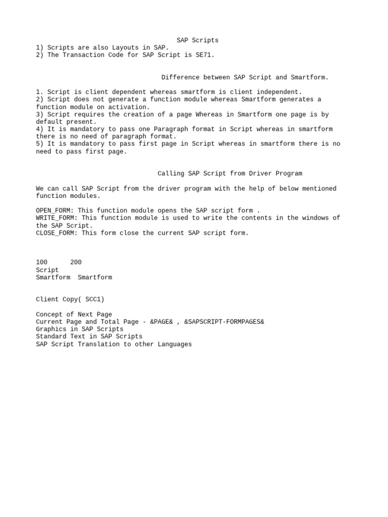 15 - SAP Script | PDF