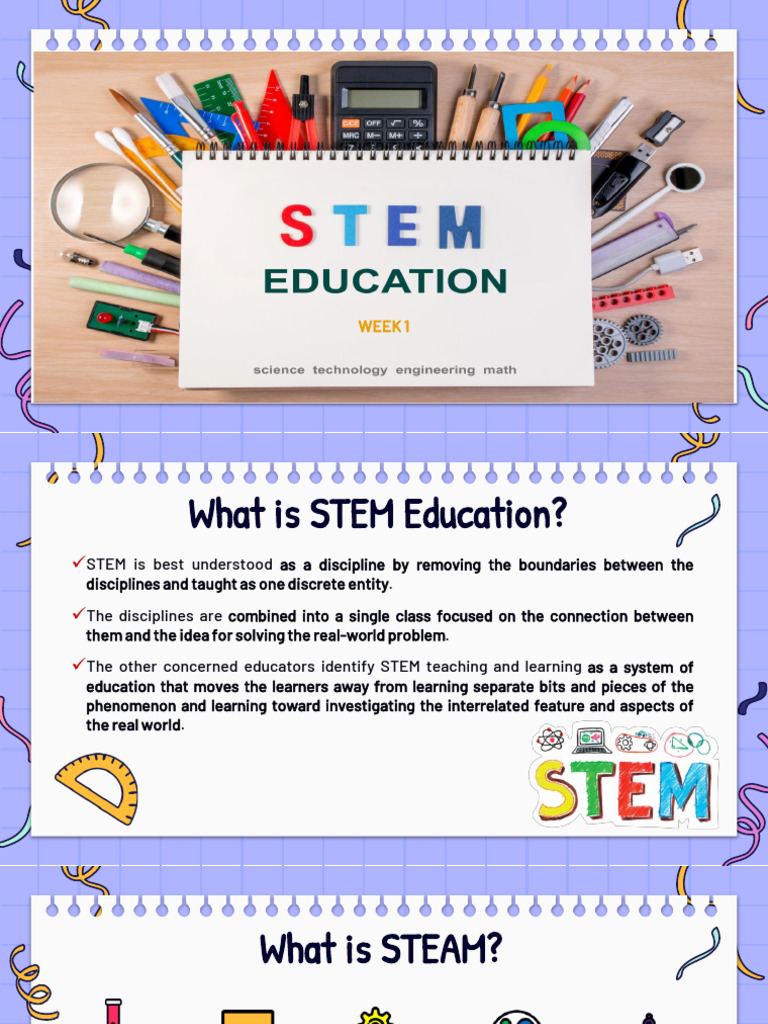 Week 1 Introduction To STEM Education | PDF | Learning | Science, Technology, Engineering, And ...