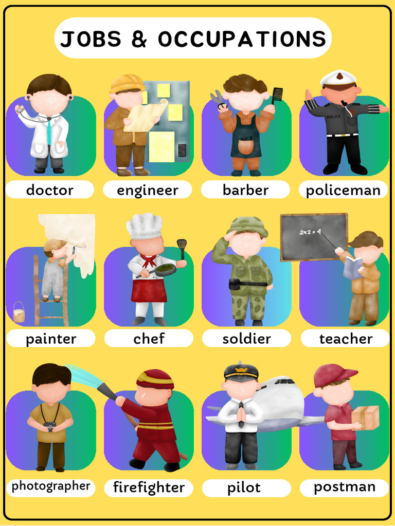 Jobs and Occupations Worksheet | PDF