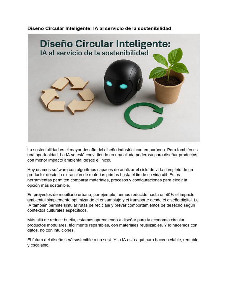 Diseño Circular Inteligente | PDF
