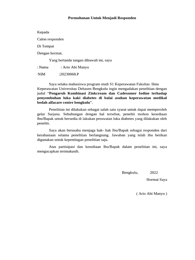 Lembar Kuisoner Fiks | PDF