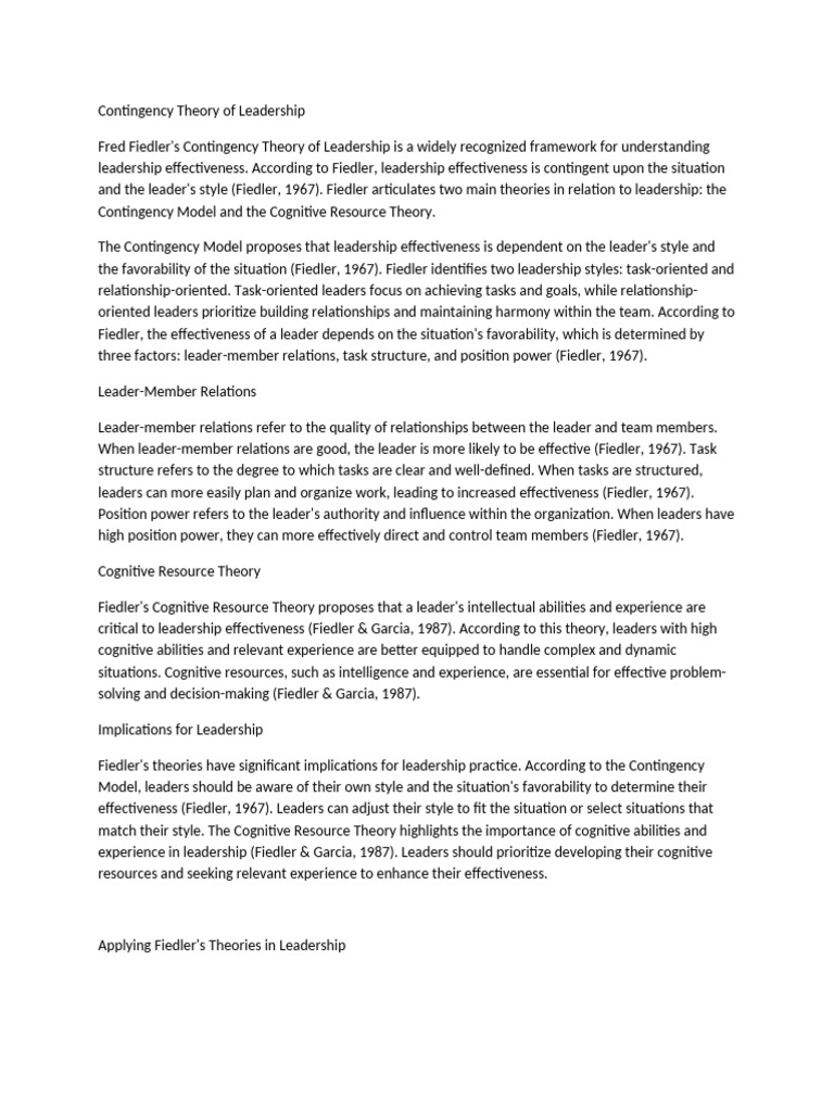 Answers For Leadership Course | PDF | Leadership | Behavioural Sciences