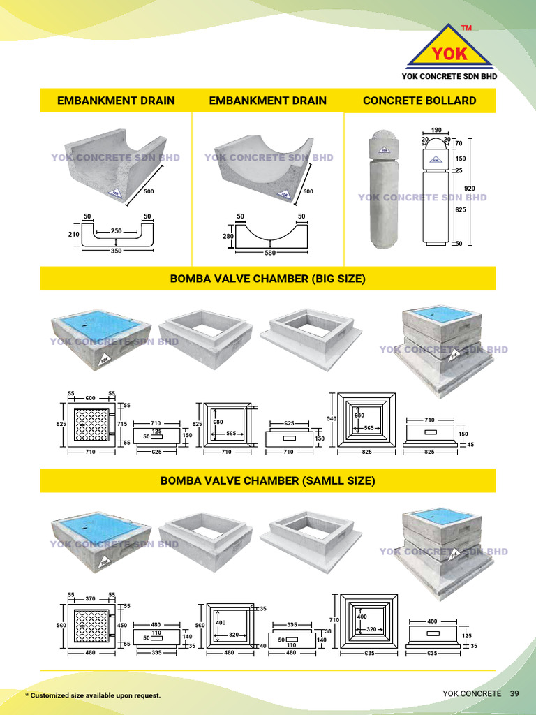 Yok Concrete-3 Layer Precast Concrete Chamber | PDF | Concrete ...