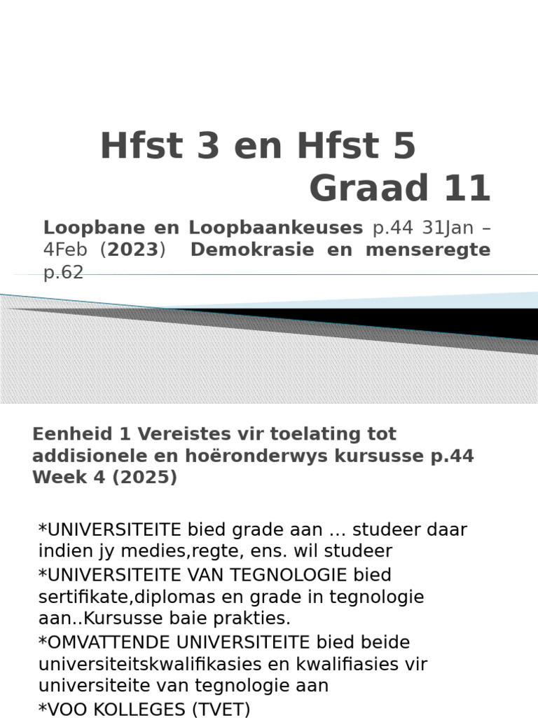 LO Gr11 HFST 3 en 5 Kwart1 2025 | PDF