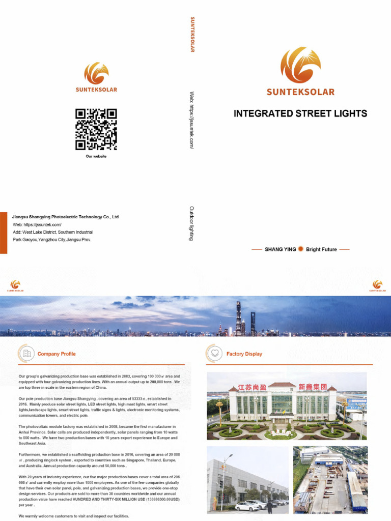 Solar Street Light Catalog | PDF