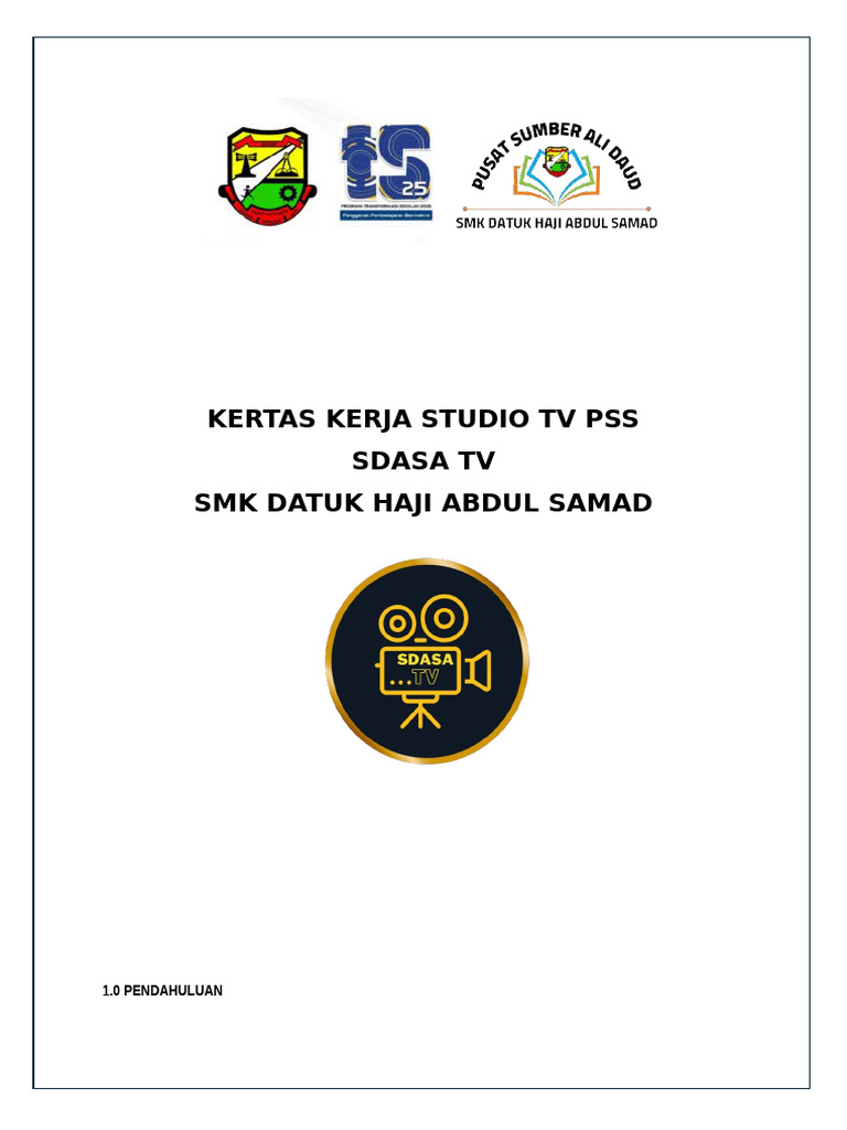Studio TV PSS untuk Pelajar SMK | PDF