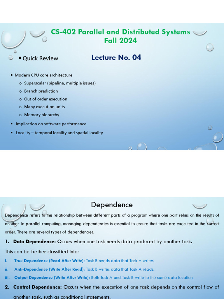 Understanding Loop Dependencies in Parallel Systems | PDF | Parallel ...