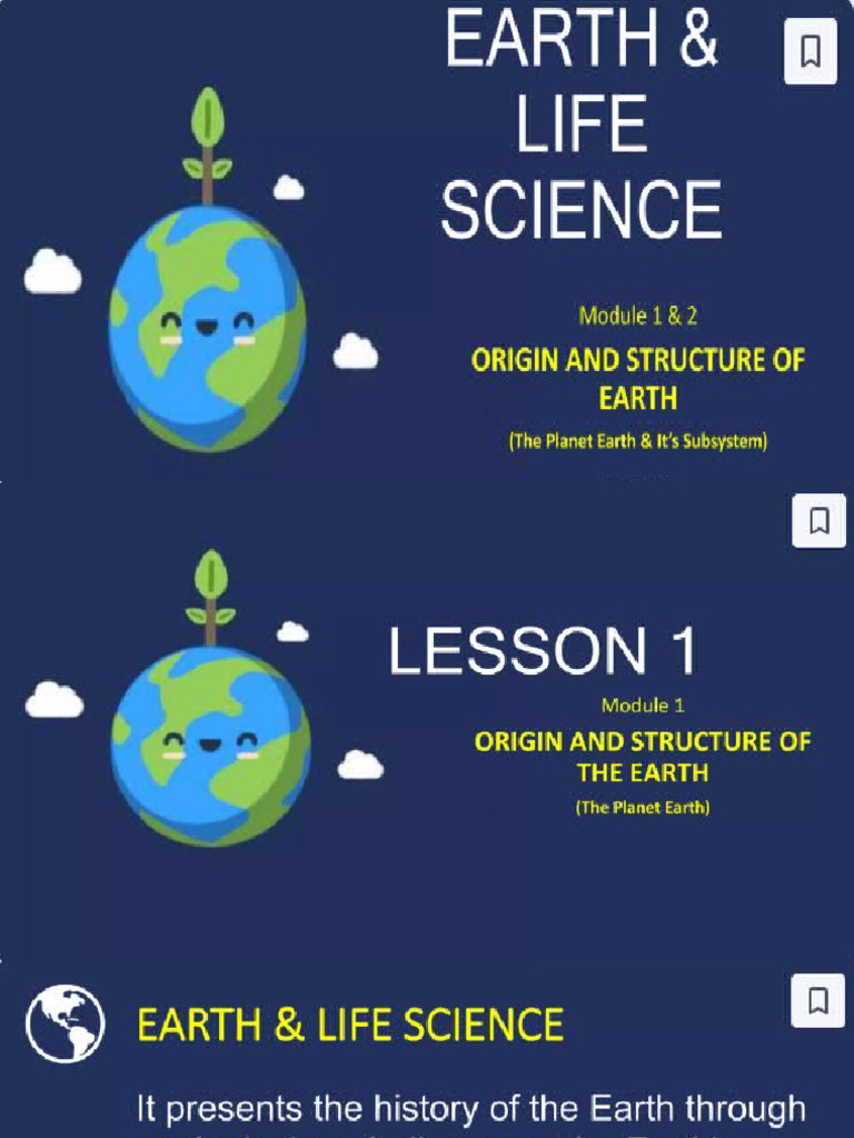 Earth and Life Science Lesson 1 and 2 | PDF