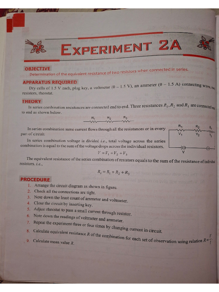 Physics Practical X Class | PDF